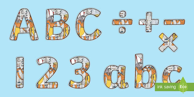 Ancient Egypt Display Lettering (teacher made)