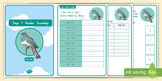 Stage 5 Number Knowledge Task Cards