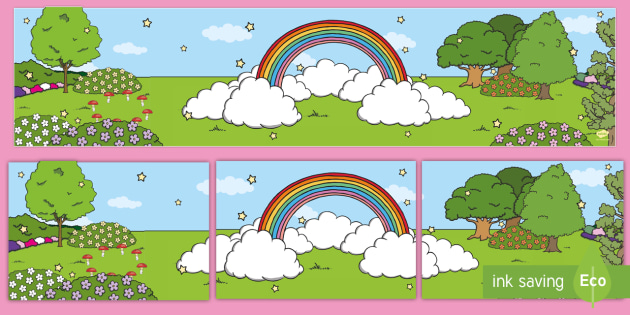 Unicorn Themed Small World Background (creat de profesori)