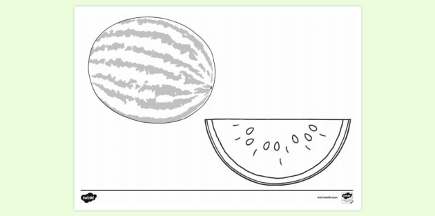FREE! - Watermelon Colouring Page | Colouring Sheets