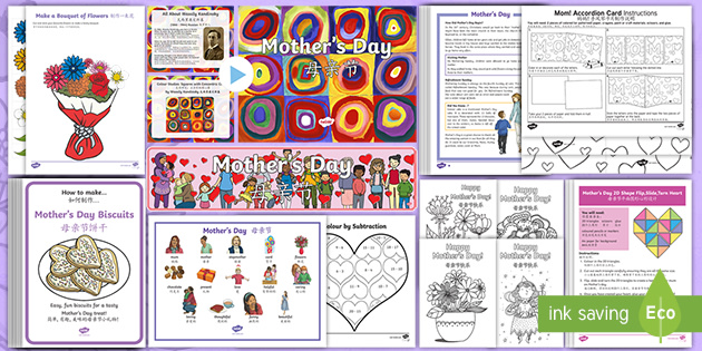 FREE! - Mother's Day Resource Pack - English/Mandarin Chinese