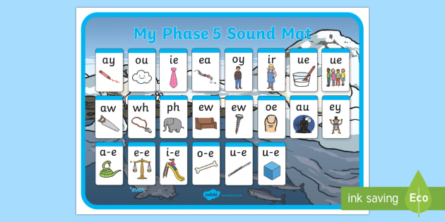 Arctic Themed Phase 5 Sound Mat (teacher made)