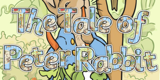 The Tale of Peter Rabbit Display Lettering - display, lettering