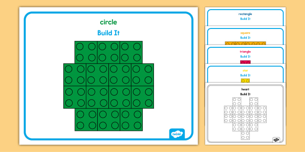 Shapes Building Blocks Activity Mats