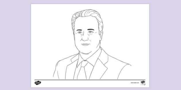 FREE! - David Cameron Colouring Sheet | Colouring Sheets