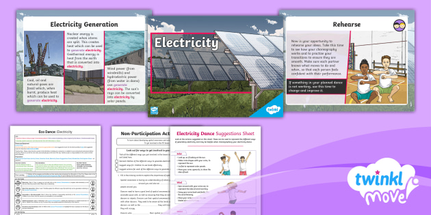 Twinkl Move PE - Year 5 Eco Dance Lesson 2 - Electricity