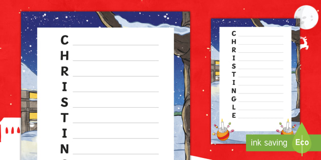 Christingle Acrostic Poem (teacher made)