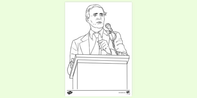 FREE! - Political Tony Benn Colouring Sheet | Colouring Sheets