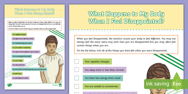 What Happens to My Body When I Feel Disappointed?