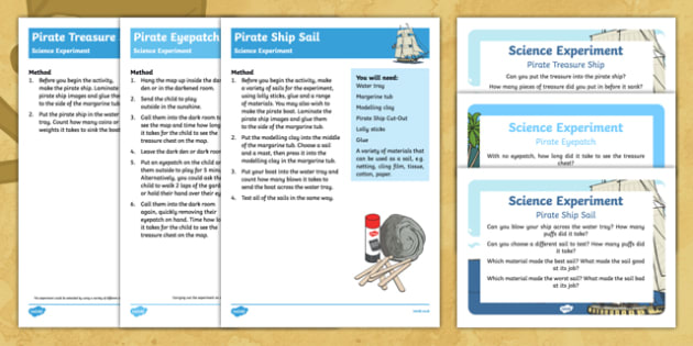 EYFS Pirate-Themed Science Experiments Resource Pack