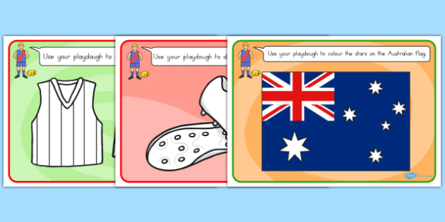 AFL Playdough Mats - mats