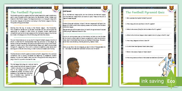 The Football Pyramid (teacher made)