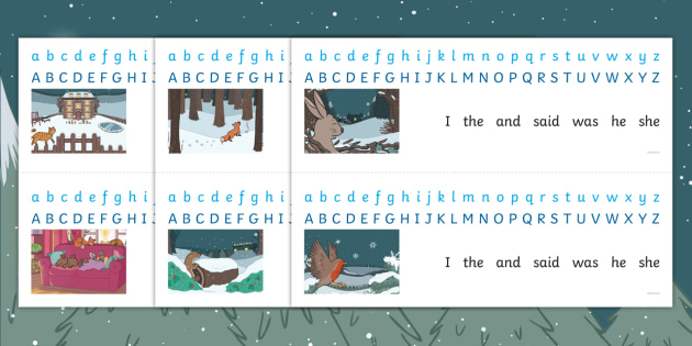 Ten Little Lights Alphabet Strips