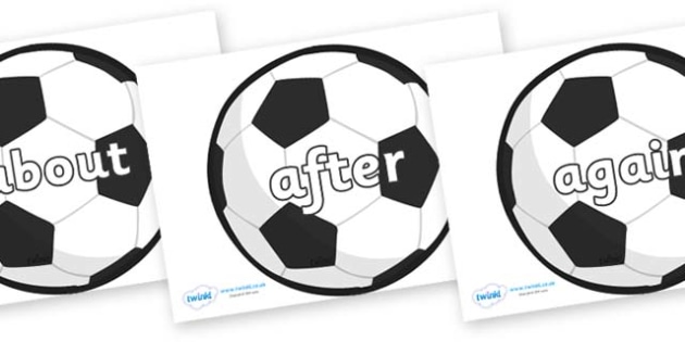 KS1 Keywords on Football