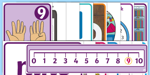 All about the Number 9 Poster Display Pack - Twinkl