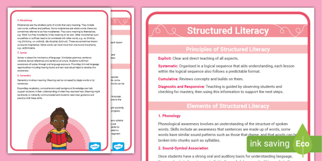 Elements of Structured Literacy (teacher made)