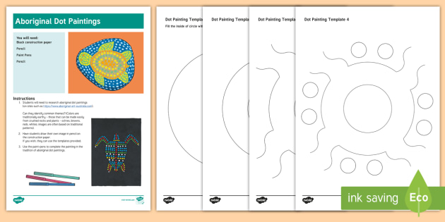 Indigenous Peoples Day Aboriginal Dot Painting Activity