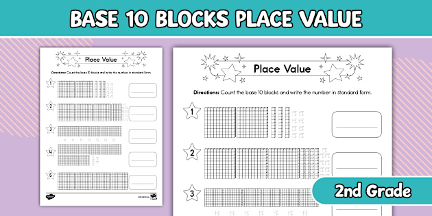 Place Value Blocks Worksheet Place Value Blocks Base Ten Worksheets