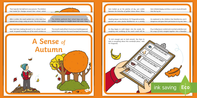 Exploring My World - A Sense of Autumn Story (teacher made)