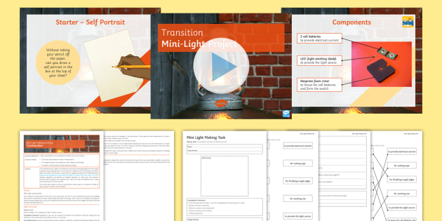Mini-Light Making Activity Lesson Pack (teacher made)