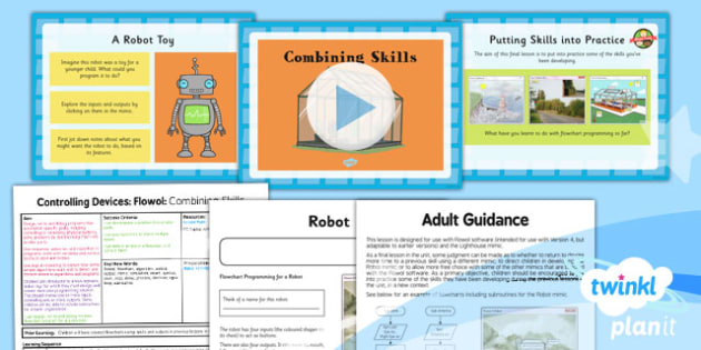 Computing: Controlling Devices Flowol: Combining Skills Year 5 Lesson ...