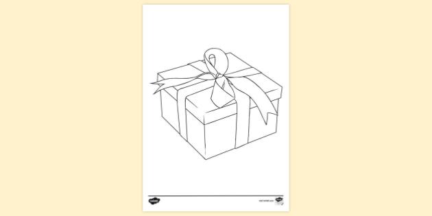 FREE! - Present 4 Colouring | Colouring Sheets