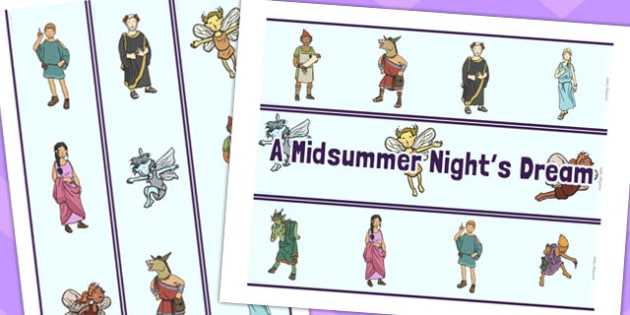 A Midsummer Nights Dream Display Borders (teacher made)