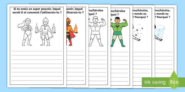 Ecritures créatives courtes : Les super-héros