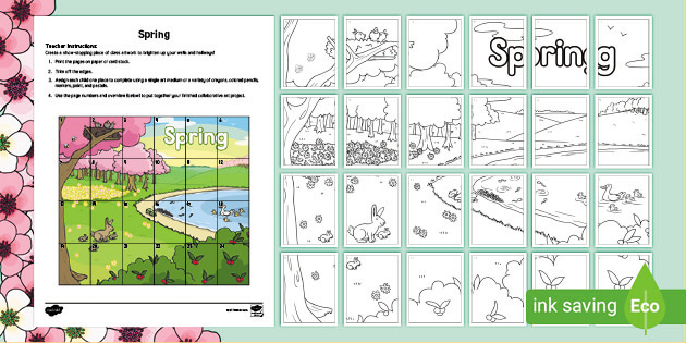 Spring Collaborative Art | Learning Resources | Twinkl USA