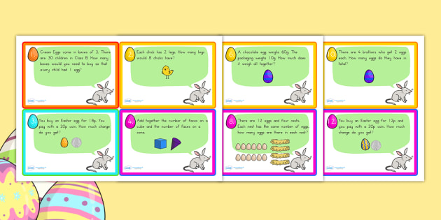 Easter Challenge Hunt Cards