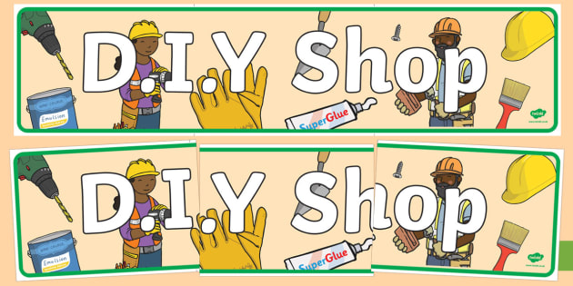 DIY Shop Role Play Display Banner (teacher made)