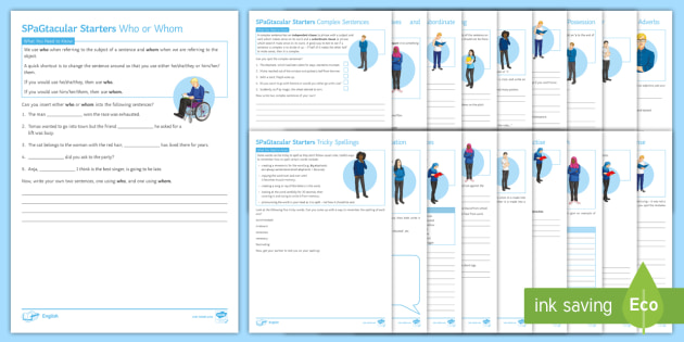 20 SPaG Sentence Starters Worksheets | Beyond (teacher made)