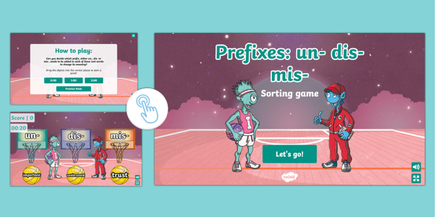 Online Learning & Interactive Games Year 6 Prefixes and Suffixes - Twinkl