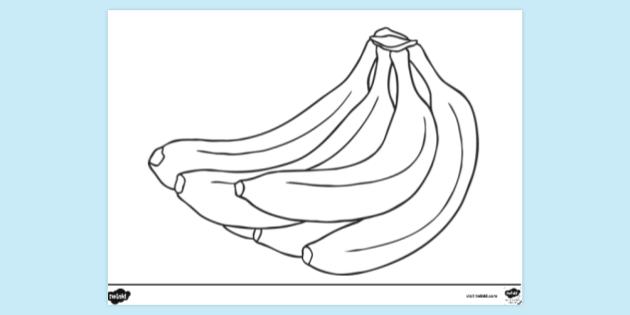 FREE! - Banana Colouring | Colouring Sheets (teacher made)