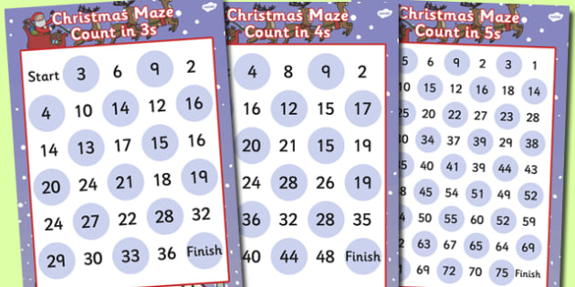 Christmas Maths Activity - Christmas Maze Pack