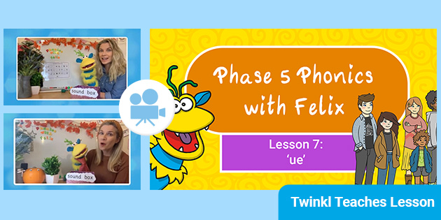 FREE! - Phase 5 Phonics Lesson 7 'ue' Video (teacher made)