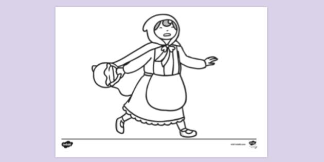 FREE! - Red Riding Hood Colouring | Colouring Sheet