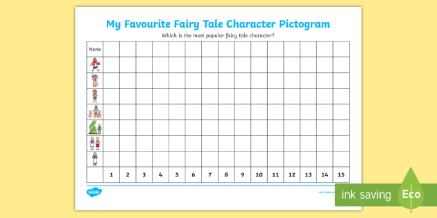 My Favourite Fairy Tale Character Pictogram Activity