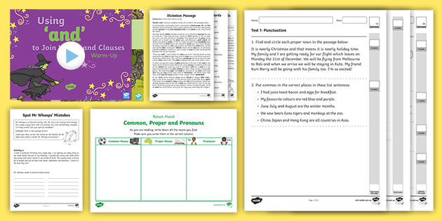 Victorian Curriculum Year 2 Grammar Spelling Punctuation