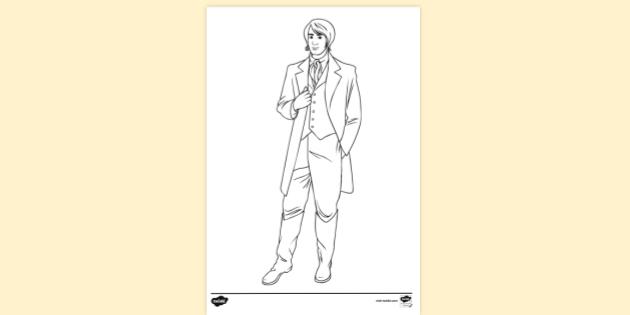 FREE! - Mr Darcy Colouring Sheet | Colouring Sheets