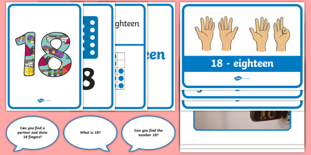 All About Number 18 Display Pack (teacher made)