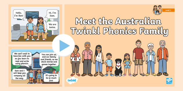 Phonics: Level 2: Meet the Australian Twinkl Phonics Family