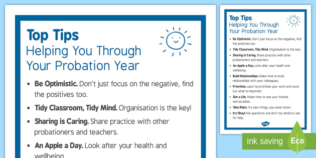 Probationer Teacher - Top Tips for Surviving Probation Year