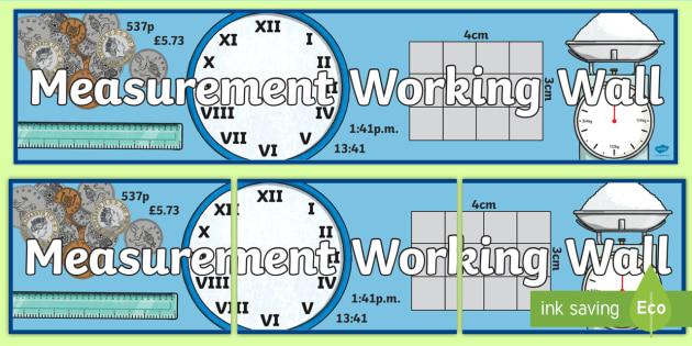 LKS2 Measurement Working Wall Display Banner (teacher made)