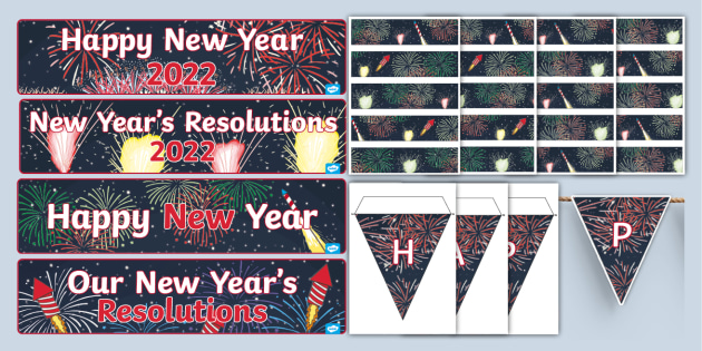 New Year 2022 Display Pack (teacher made)