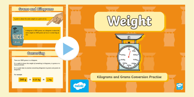 Kilograms and Grams Conversion Practice PowerPoint