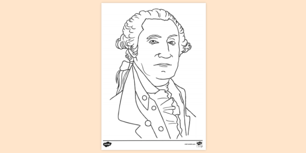 George And Martha Washington Coloring Page