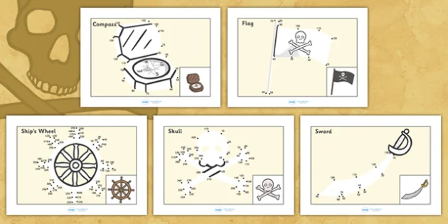 Pirate Themed Counting in 6s Maze Worksheet - pirates, count