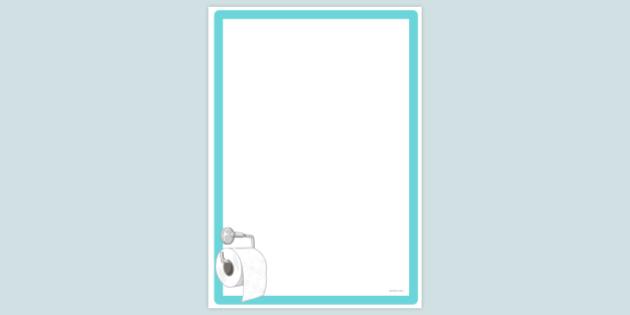 Toilet Paper Page Border