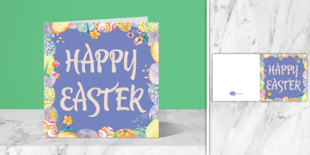 Easter Border Card | Twinkl Party (teacher made)Easter Border Card | Twinkl